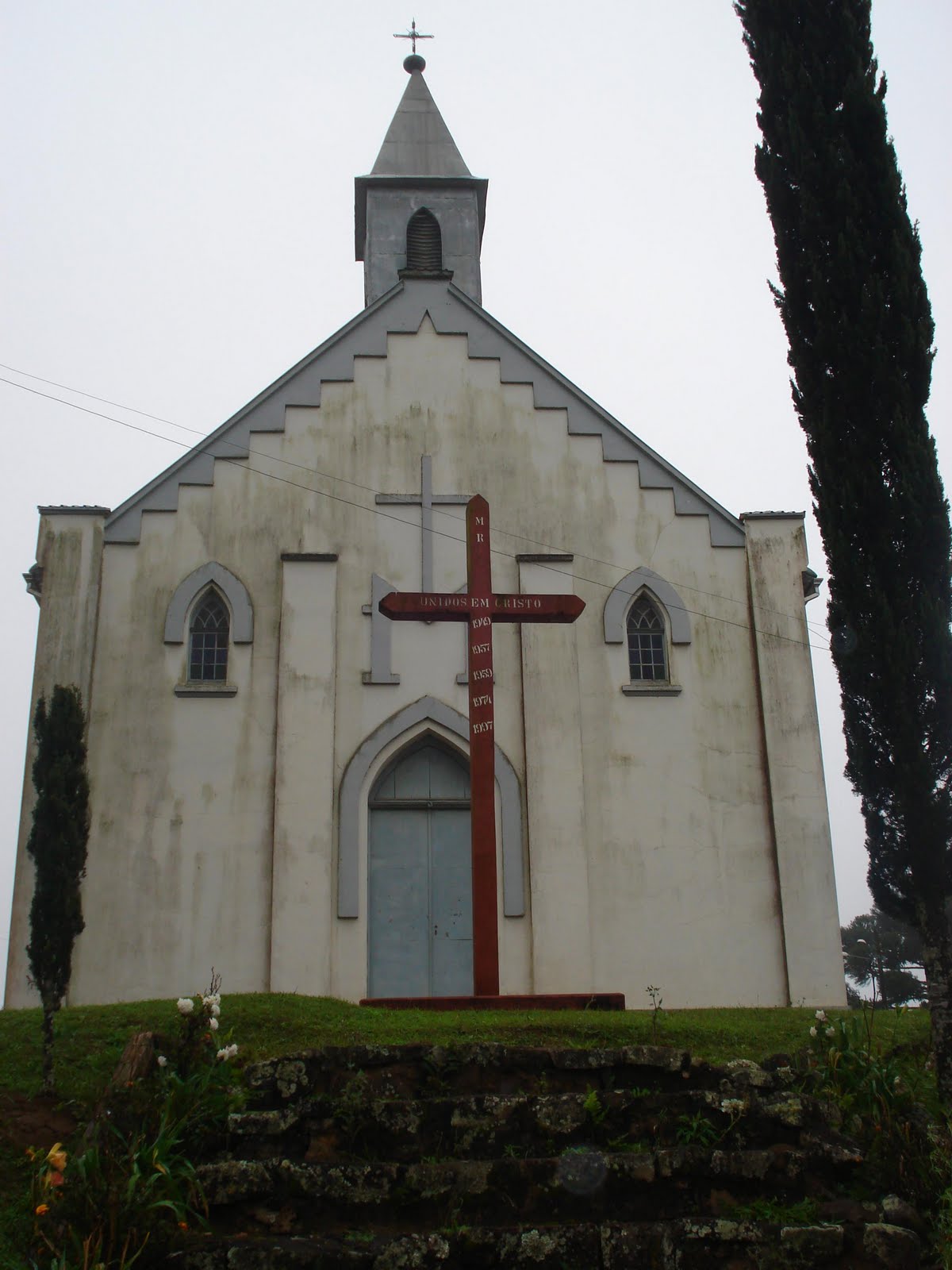 São Bento do Sul – Igreja Nossa Senhora das Graças – Imagem: São Bento ... São Bento do Sul – Igreja Nossa Senhora das Graças – Imagem: São Bento ...